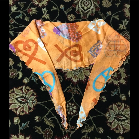 Accessories | Orange Silk Scarf | Poshmark